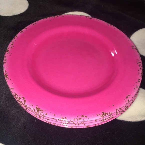 Ashland | Dining | Pink Melamine Plates Set Of 4 | Poshmark
